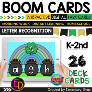 March BOOM CARDS St. Patrick's Day Letter Recognition | Made By Teachers