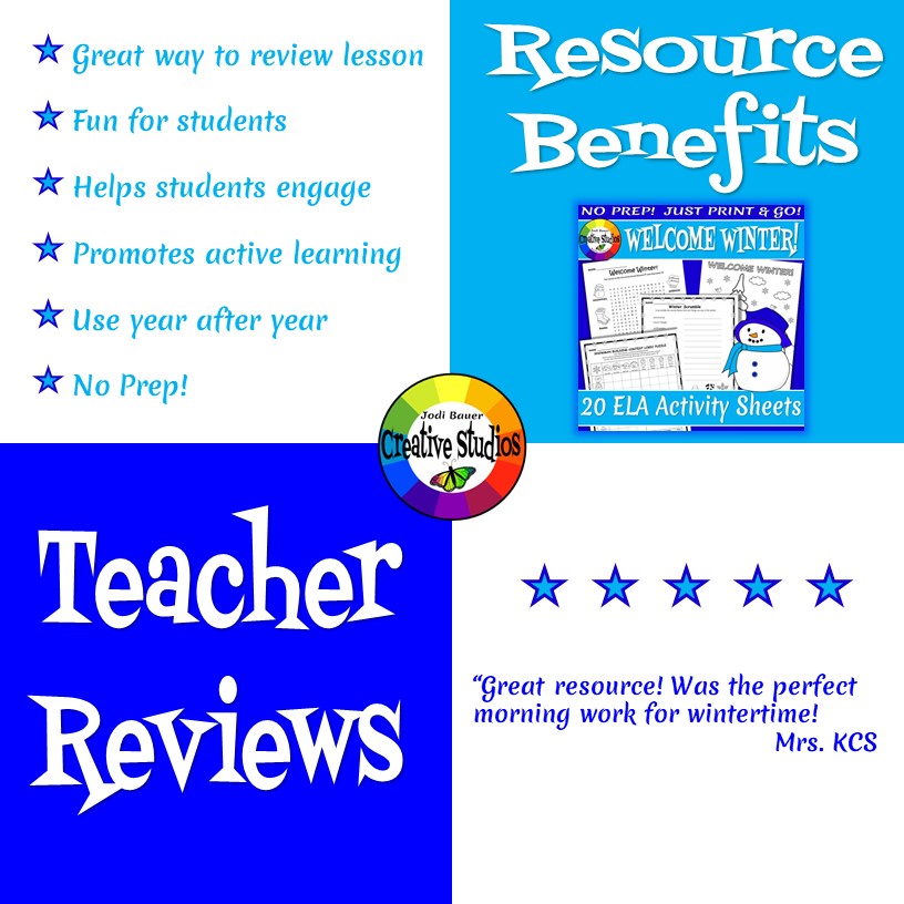 Welcome Winter! English Activity Sheets - No Prep! | Made By Teachers