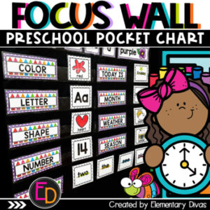 FOCUS WALL POCKET CHART for Toddlers & Preschoolers | Made By Teachers