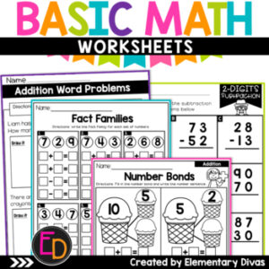 Basic Math Operations Addition | Subtraction Worksheets | Made By Teachers