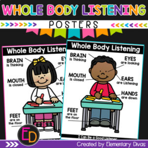 Whole Body Listening Posters - Free | Made By Teachers