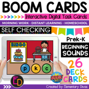 Boom Cards - Beginning Sounds Identification | Made By Teachers