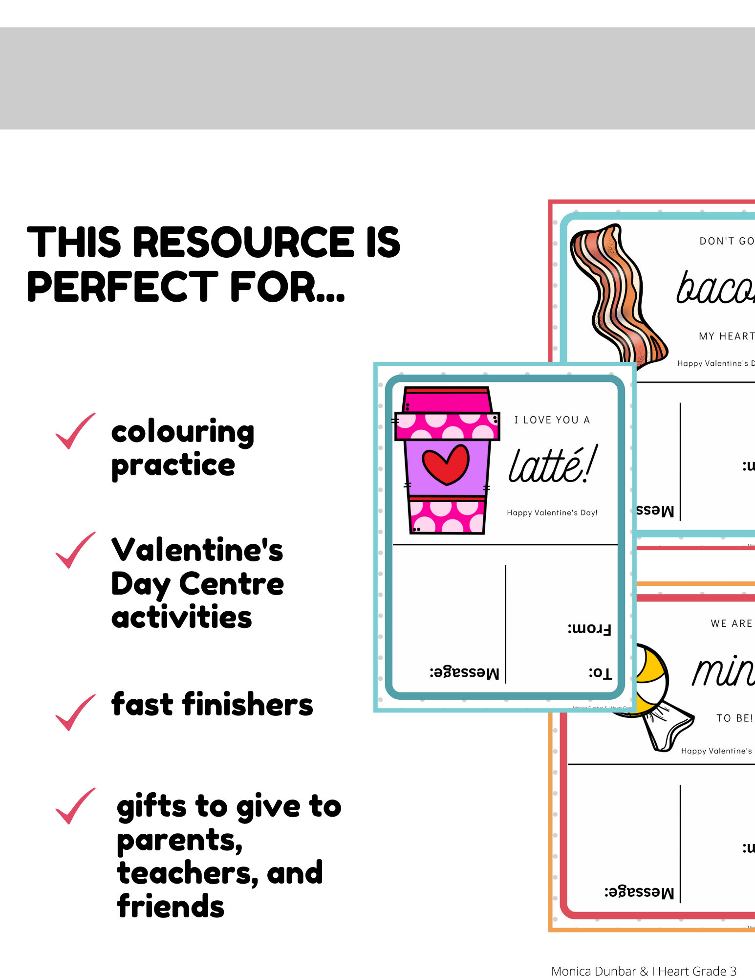 Valentine Cards: Food Edition | Made By Teachers