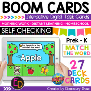 Boom Cards - Match the Word | Made By Teachers