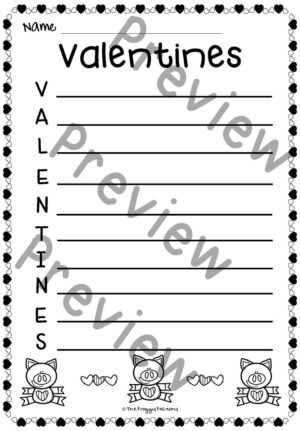 Valentine's Day Acrostic Poems | Valentine's Day Writing Activity ...