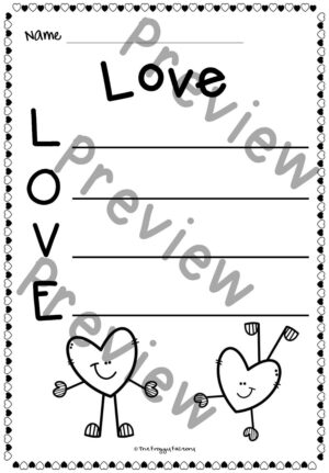 Valentine's Day Acrostic Poems | Valentine's Day Writing Activity ...