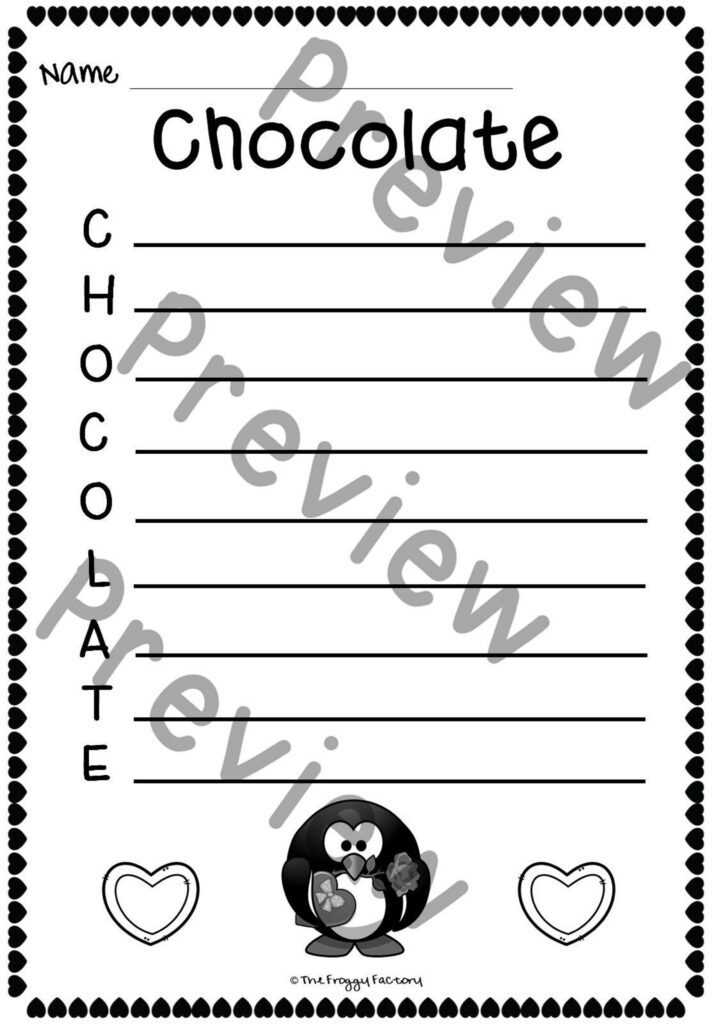 Valentine's Day Acrostic Poems | Valentine's Day Writing Activity ...