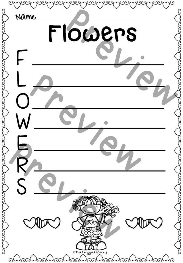 Valentine's Day Acrostic Poems | Valentine's Day Writing Activity ...