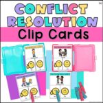 Preschool Conflict Resolution Clip Cards | Made By Teachers