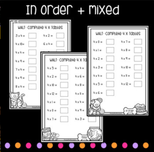 4 Times Tables Worksheets | Made By Teachers