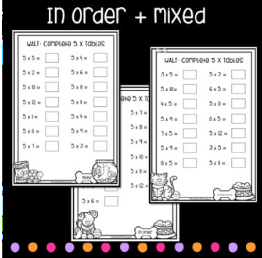 5 Times Tables Worksheets | Made By Teachers