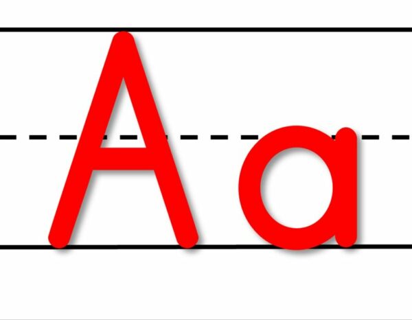 Large Letter Cards with Handwriting Lines | Made By Teachers