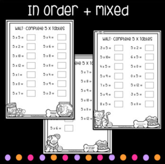 6 Times Tables Worksheets | Made By Teachers