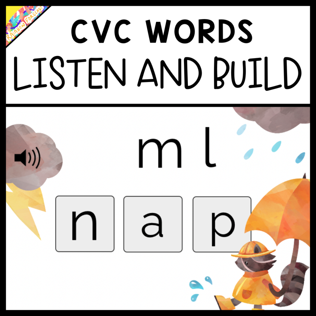 Listen and Build _AP CVC Build a Word, Early Years Activity, Build ...