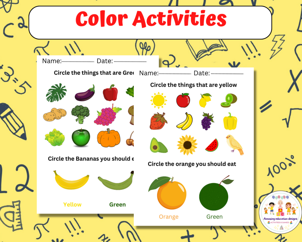 Color activities | Made By Teachers