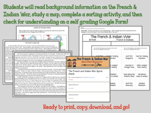 French and Indian War Activity Set | Made By Teachers