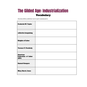 The Gilded Age: Industrialization Lesson 3 Plan & Resources | Made By ...
