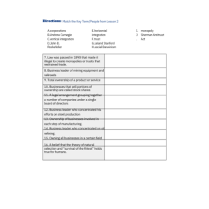 The Gilded Age: Industrialization Lesson 3 Plan & Resources | Made By ...