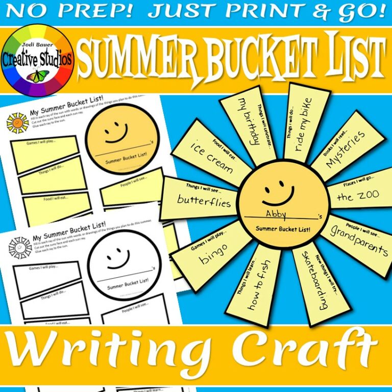 Seasonal Bucket List Craft Bundle! #1 | Made By Teachers