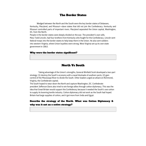 The Civil War: Guided Reading & Projects | Made By Teachers