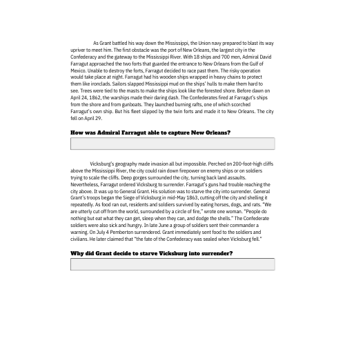 The Civil War: Guided Reading & Projects | Made By Teachers