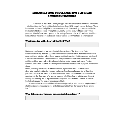 The Civil War: Guided Reading & Projects | Made By Teachers