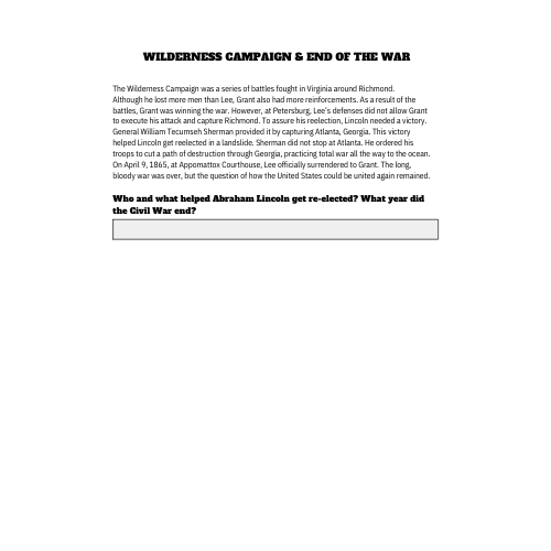 The Civil War: Guided Reading & Projects | Made By Teachers