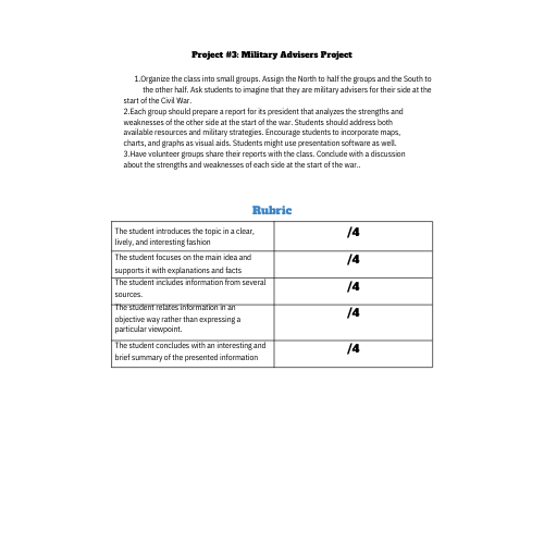 The Civil War: Guided Reading & Projects | Made By Teachers