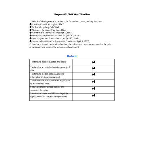 The Civil War: Guided Reading & Projects | Made By Teachers