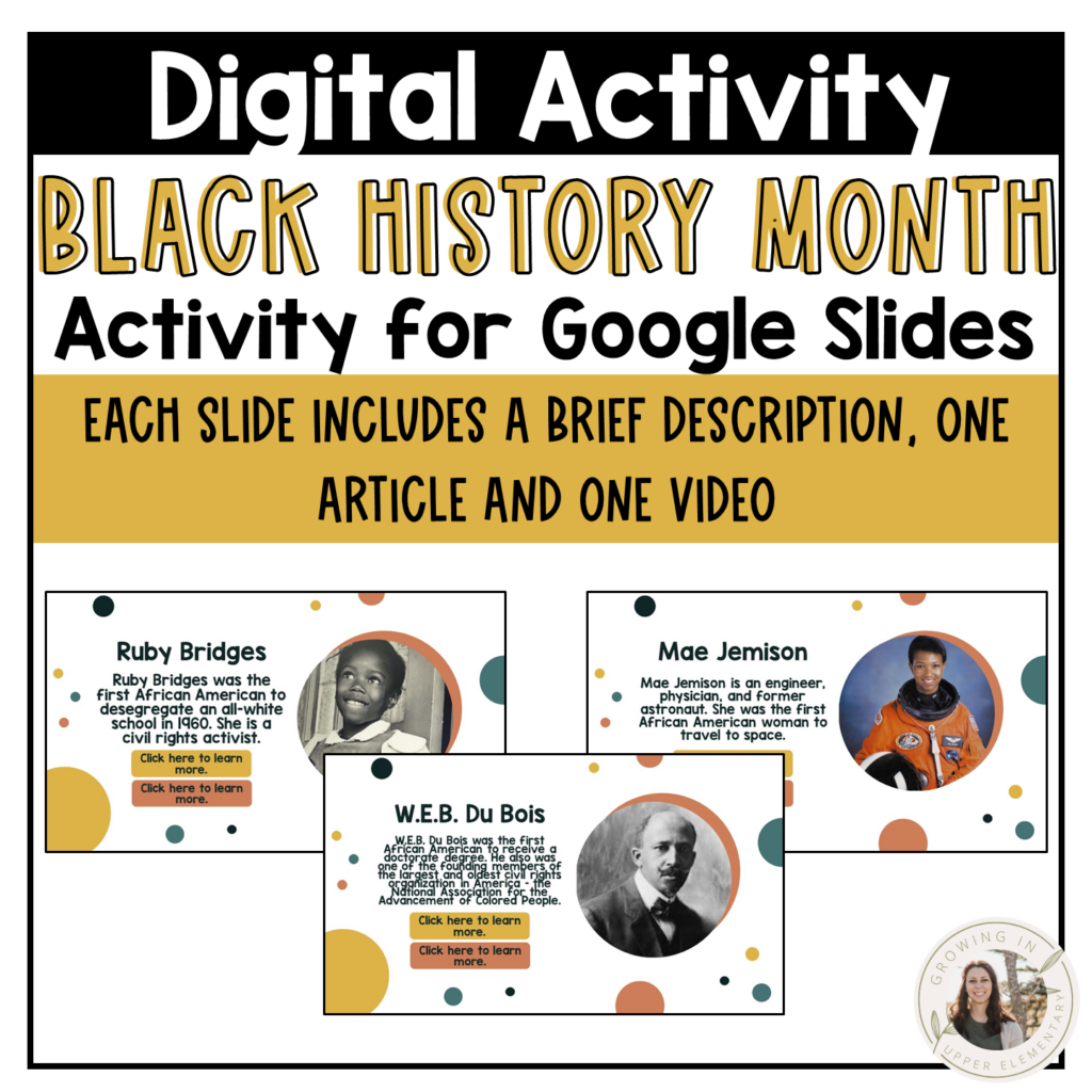 Black History Month Research Activity for Google Slides | Made By Teachers