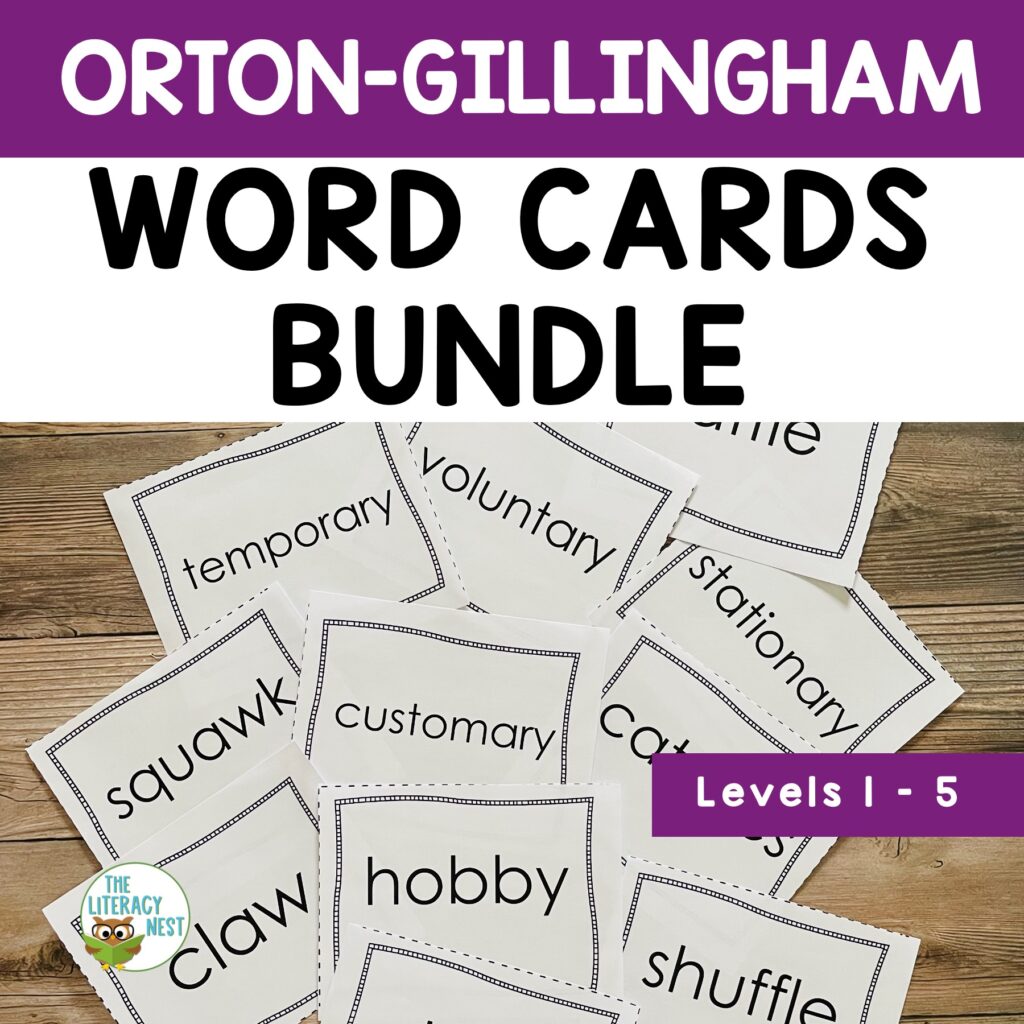 Decodable Words for Orton-Gillingham Lessons Bundle Levels 1-5 | Made ...