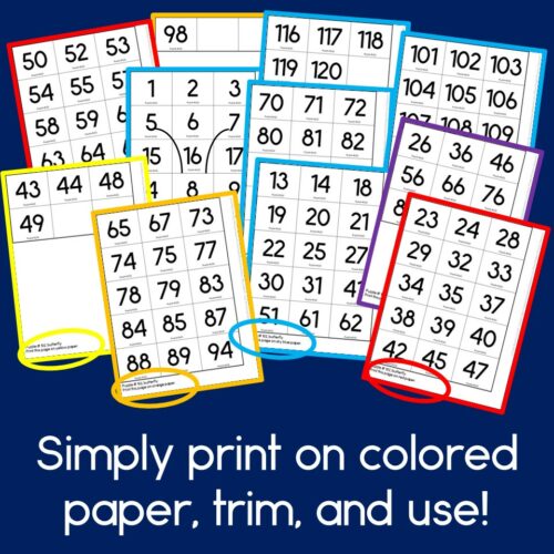 Spring 100s and 120 Pocket Chart Mystery Pictures | April Hundreds ...