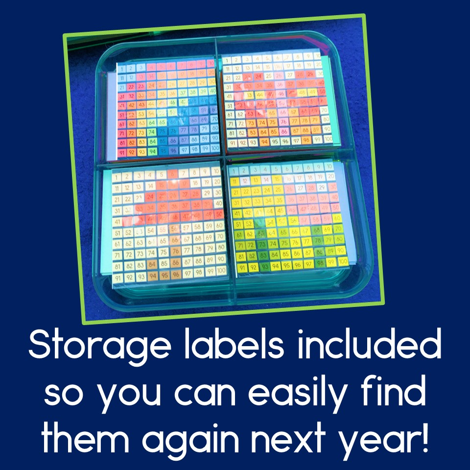 Spring 100s and 120 Pocket Chart Mystery Pictures | April Hundreds ...