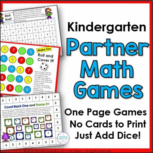 Kindergarten Math Games - Addition, Subtraction, Teen Numbers, Sums of ...