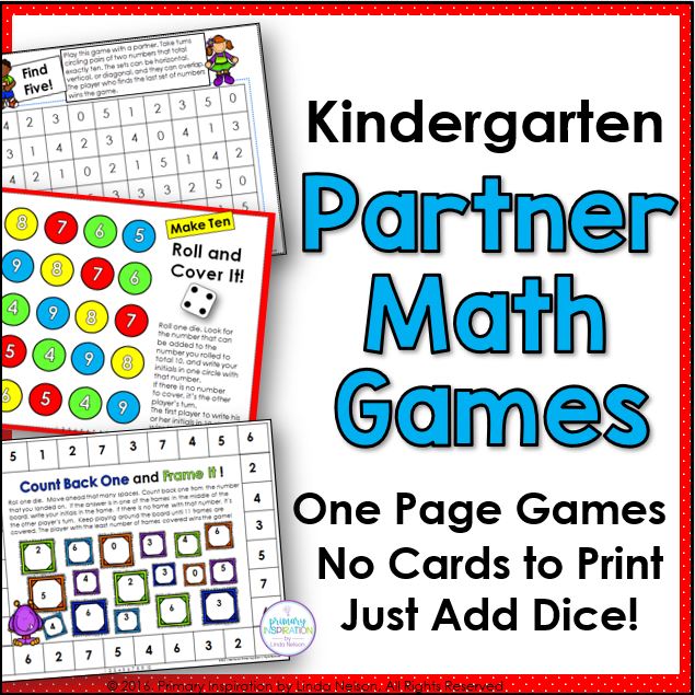 Kindergarten Math Games - Addition, Subtraction, Teen Numbers, Sums of ...
