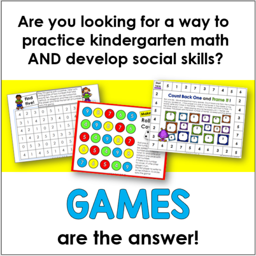 Kindergarten Math Games - Addition, Subtraction, Teen Numbers, Sums of ...