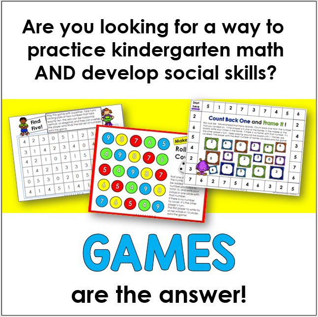 Kindergarten Math Games - Addition, Subtraction, Teen Numbers, Sums of ...