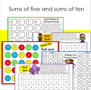 Kindergarten Math Games - Addition, Subtraction, Teen Numbers, Sums of ...