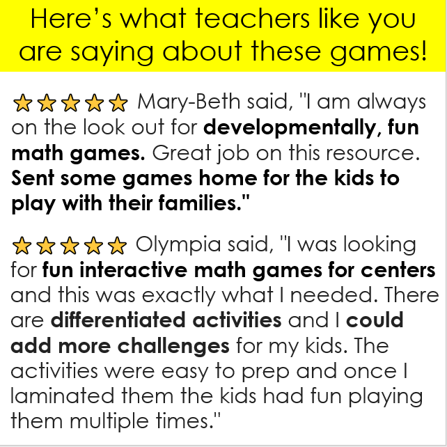 Kindergarten Math Games - Addition, Subtraction, Teen Numbers, Sums of ...