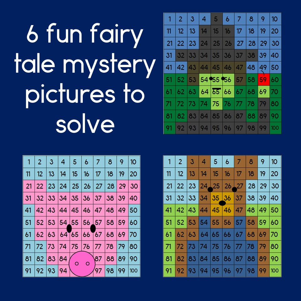 Fairy Tale 100s Charts | Hundreds Chart | 100 Chart Mystery Pictures ...
