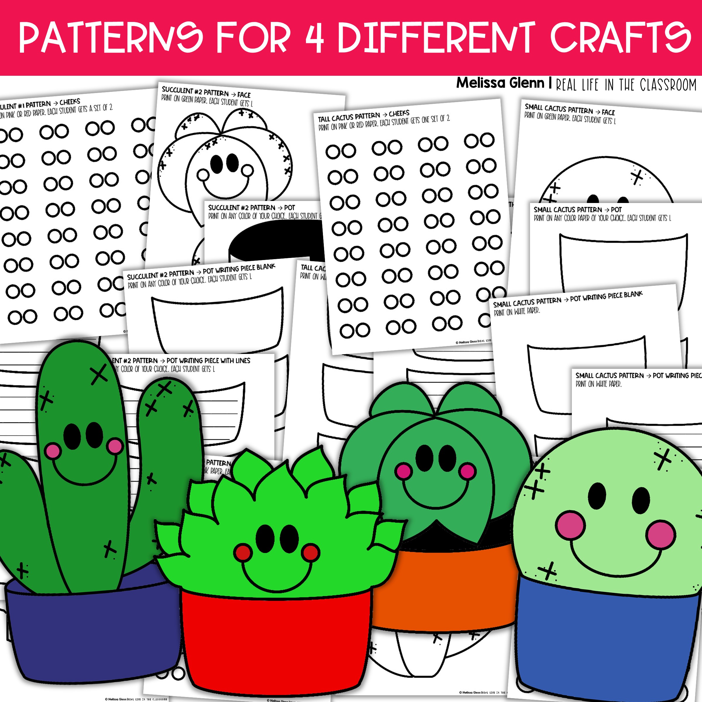 Cactus and Succulent Craftivity | Made By Teachers