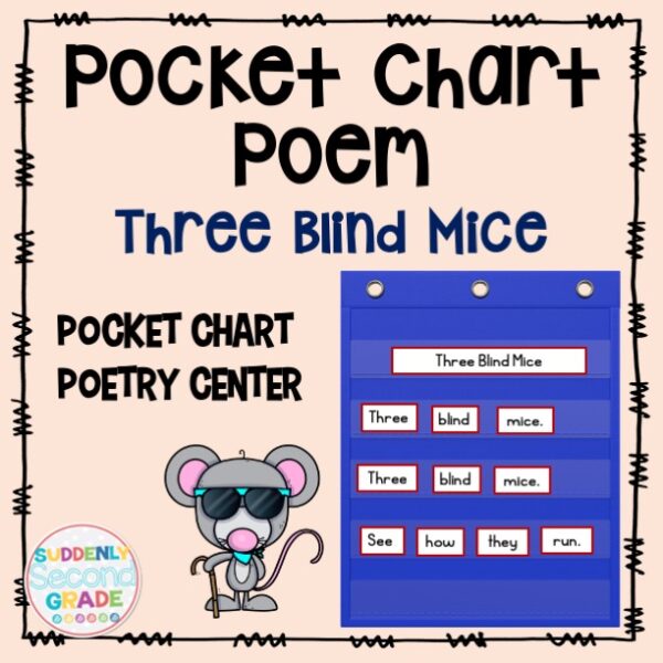 Pocket Chart Poem Three Blind Mice Nursery Rhyme | Made By Teachers