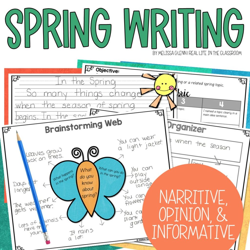 Spring Writing Prompts - Informative Narrative and Opinion | Made By ...