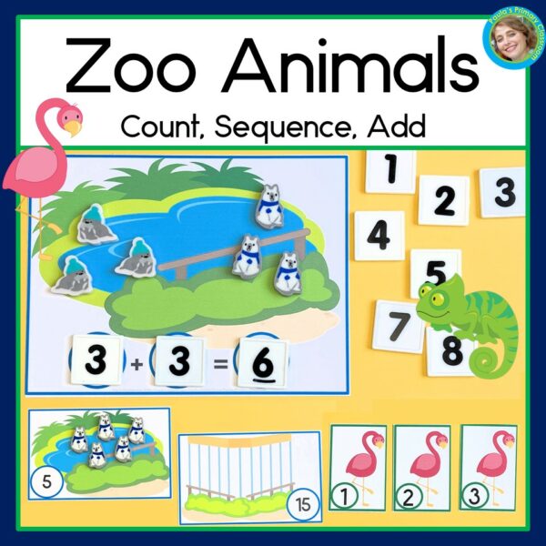 Zoo Animals Math | Counting, Sequencing, Adding and Games | Made By ...