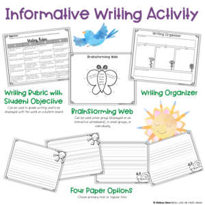 Spring Writing Prompts - Informative Narrative and Opinion | Made By ...