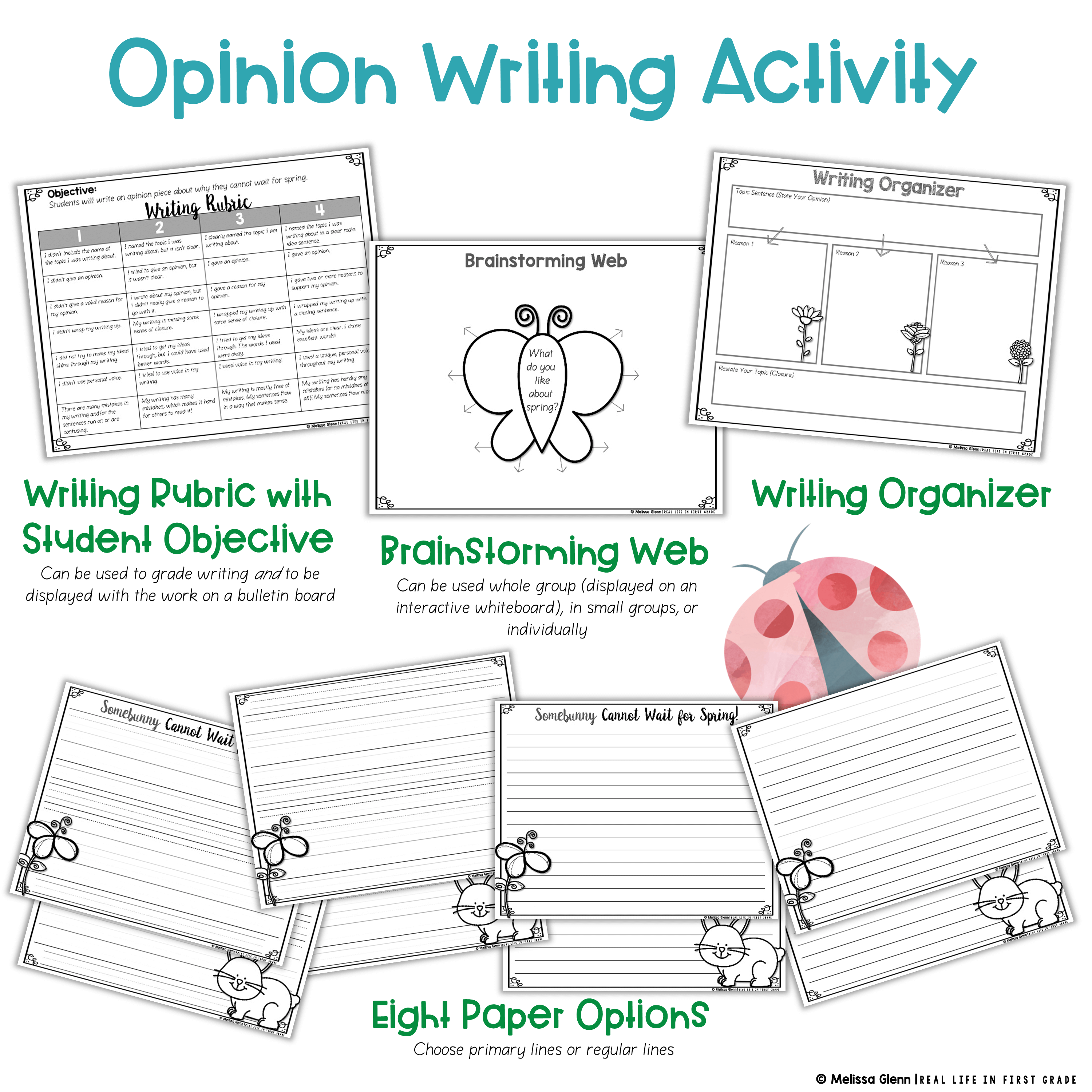 Spring Writing Prompts - Informative Narrative and Opinion | Made By ...