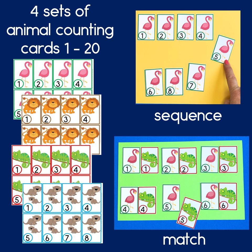 Zoo Animals Math | Counting, Sequencing, Adding and Games | Made By ...