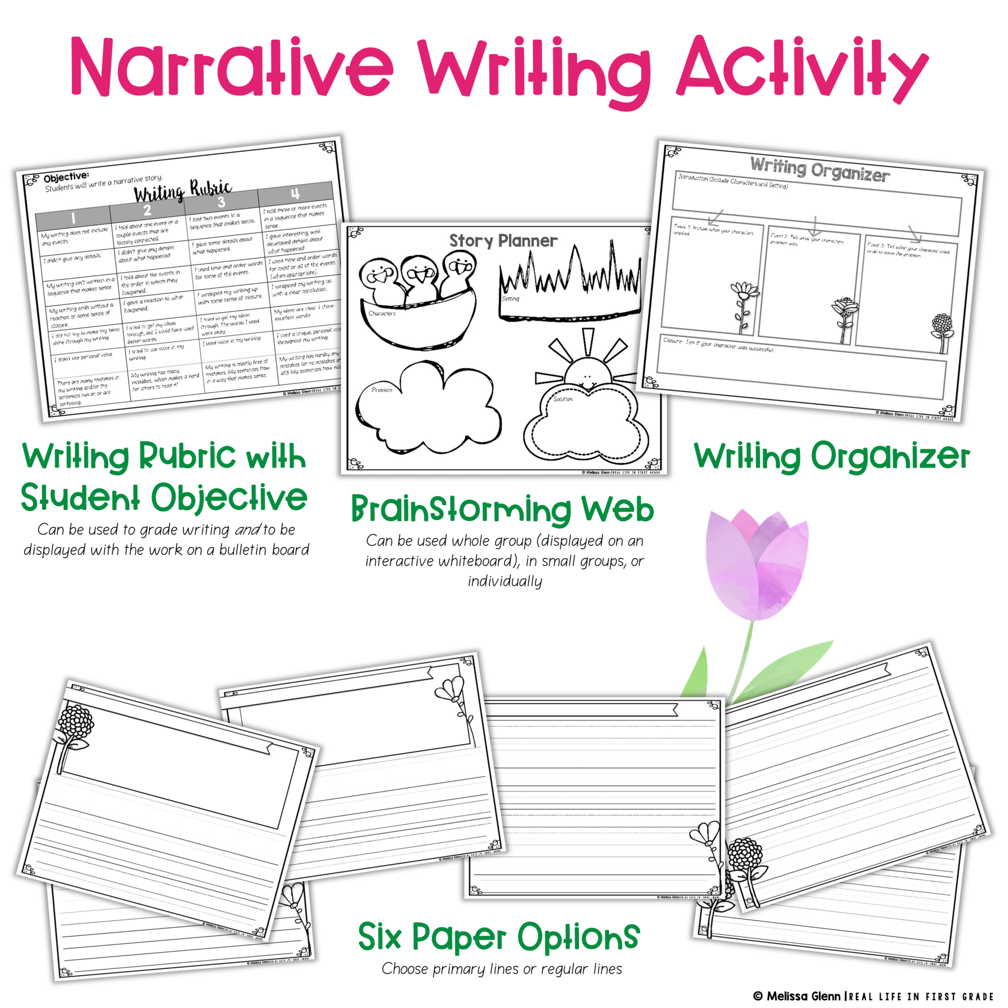 Spring Writing Prompts - Informative Narrative and Opinion | Made By ...