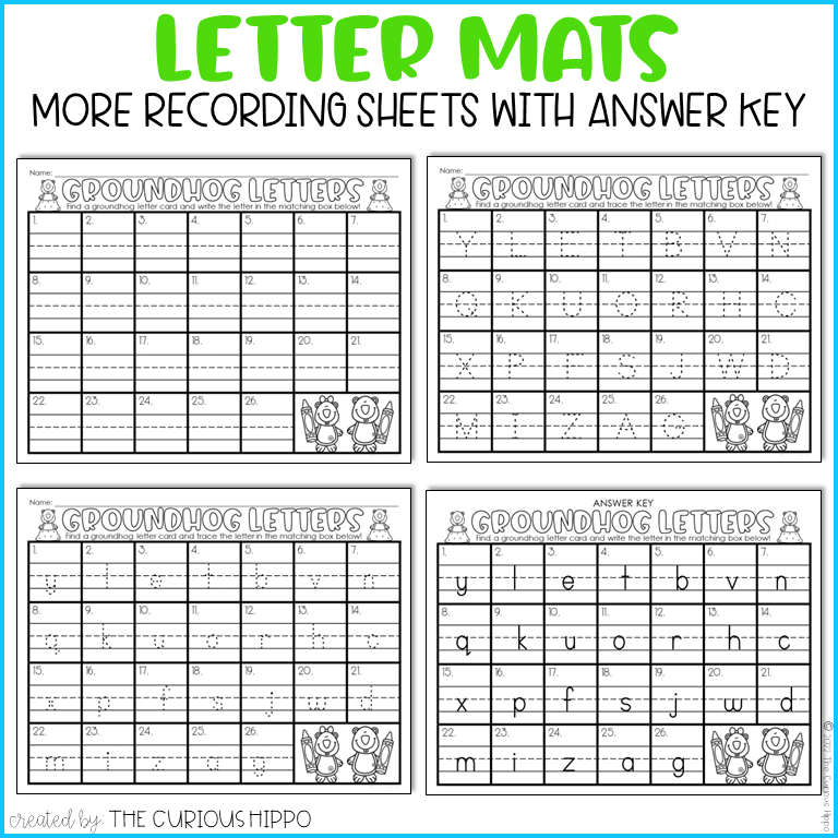 Groundhog Letter Identification & Matching | Made By Teachers