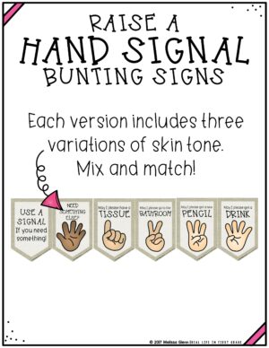 Editable Hand Signal Signs | Made By Teachers
